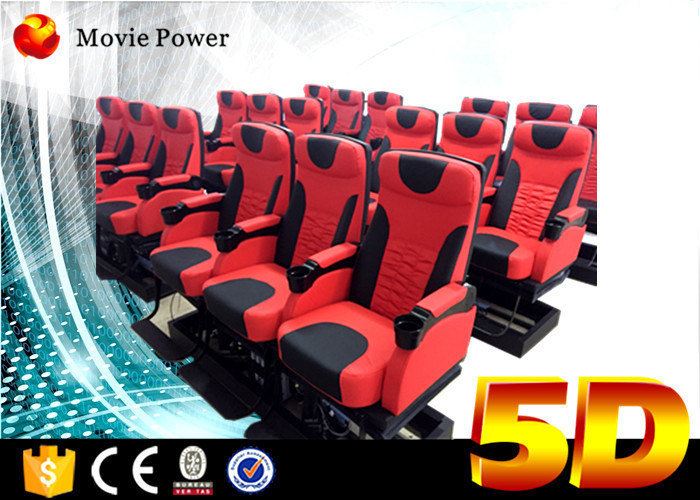 24 Seats Dynamic Theater Large 5D Movie Theater With Electric Motion ...