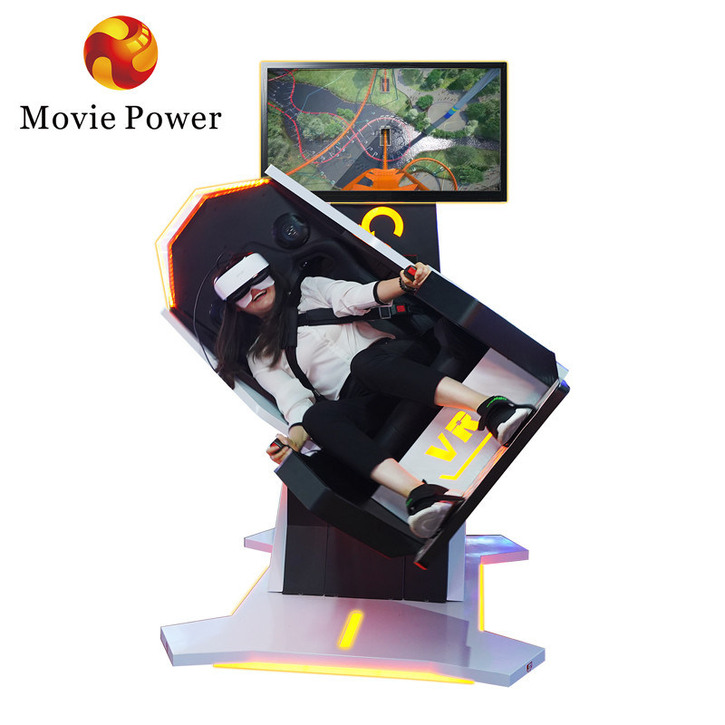 3D 9D VR Cinema Virtual Reality Roller Coaster 360 Rotating Vr Chair ...