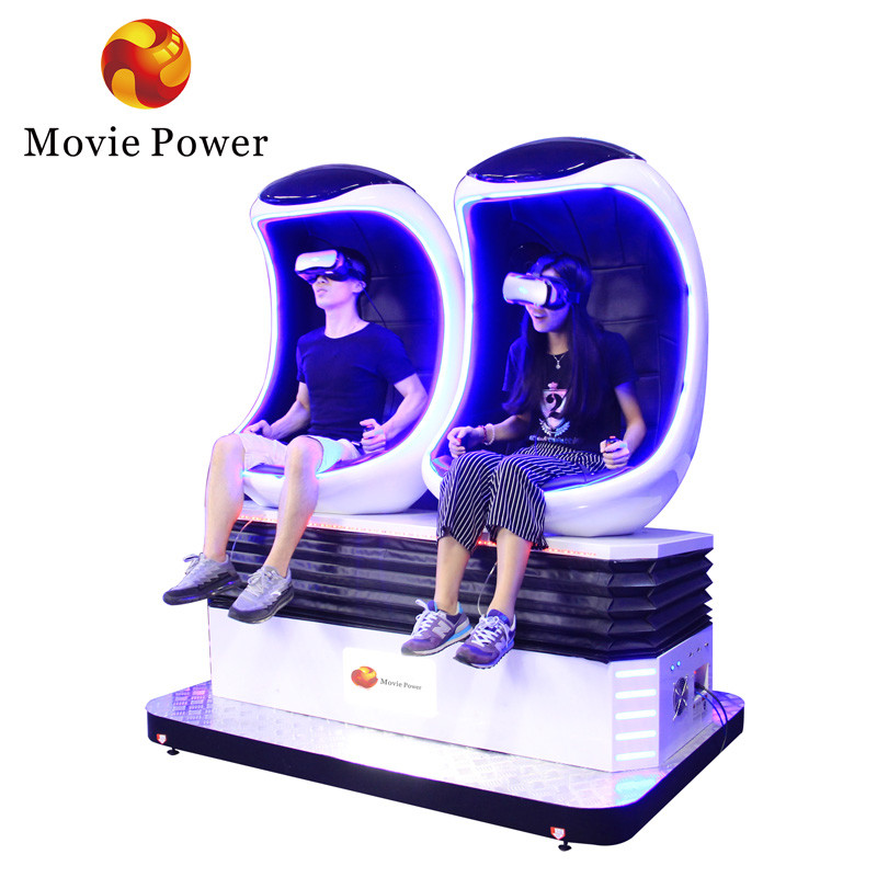 2 Players Virtual Reality 9d Egg Chair 9d Vr Roller Coaster Game Machine Simulator Motion ...