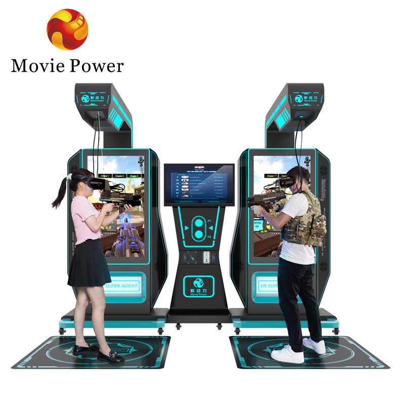Shooting Machine Virtual Reality Gun Arcade Machine 2 Player Amusement ...