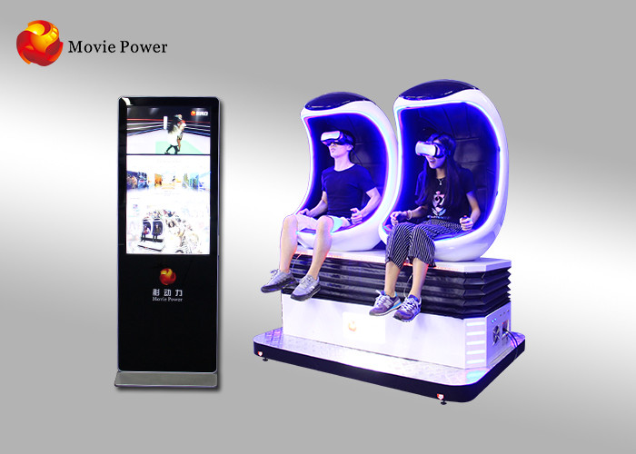 Fashionable Egg Machine Simulator / 9d Egg Vr Cinema With Colorful Light