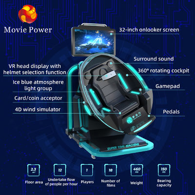 Commercial Virtual Reality Simulator 9D VR Super Time Machine Fly Game ...